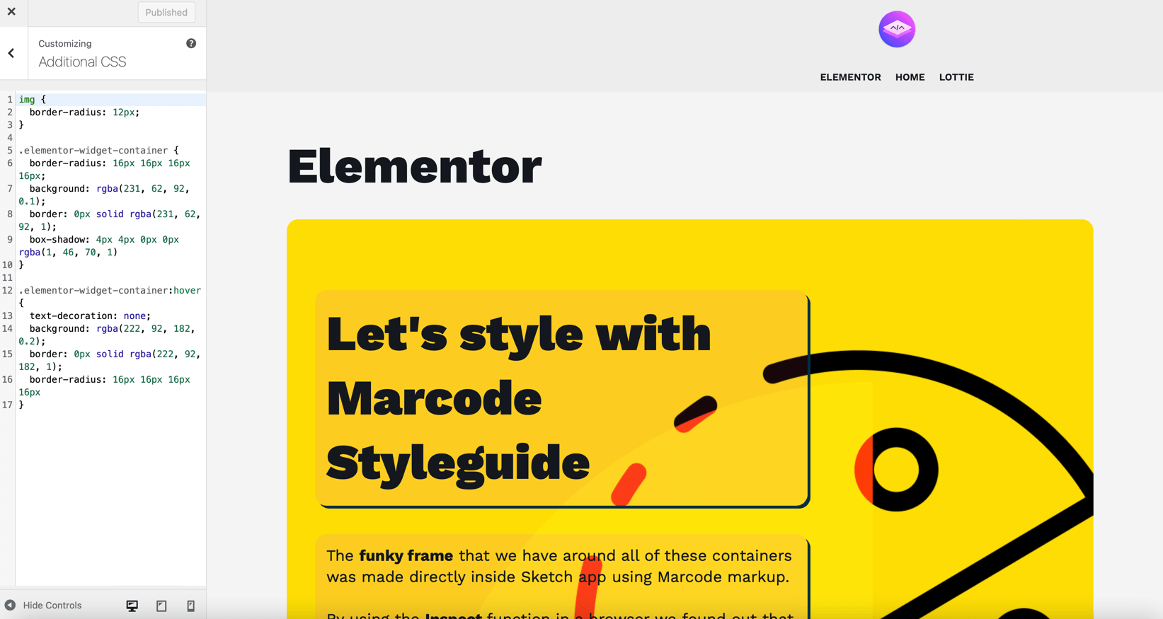 CSS Styling Machine | Marcode Playground