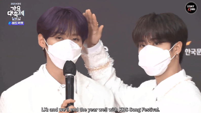 KBS Song Festival 2021 Stray Kids Red Carpet and Backstage Interview ...