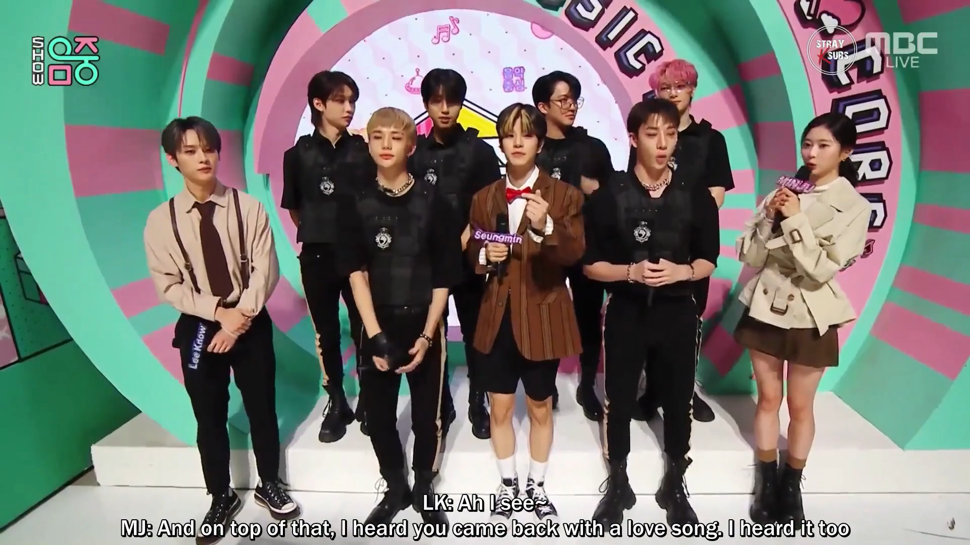 221008 Show! Music Core Comeback Interview with Stray Kids | STRAYKSUBS