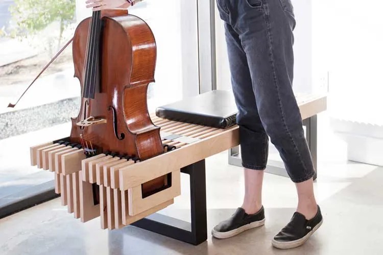 A Cello Bench, with Even a Place for Your Instrument to Sit | Strings ...