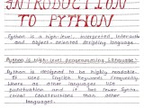 Python Colourful Handwritten Notes Pdf Studenthouse