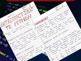 Python Colourful Handwritten Notes Pdf Studenthouse