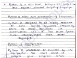 Python Handwritten Notes Pdf Download Studenthouse