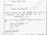 Python Handwritten Notes Pdf Download Studenthouse