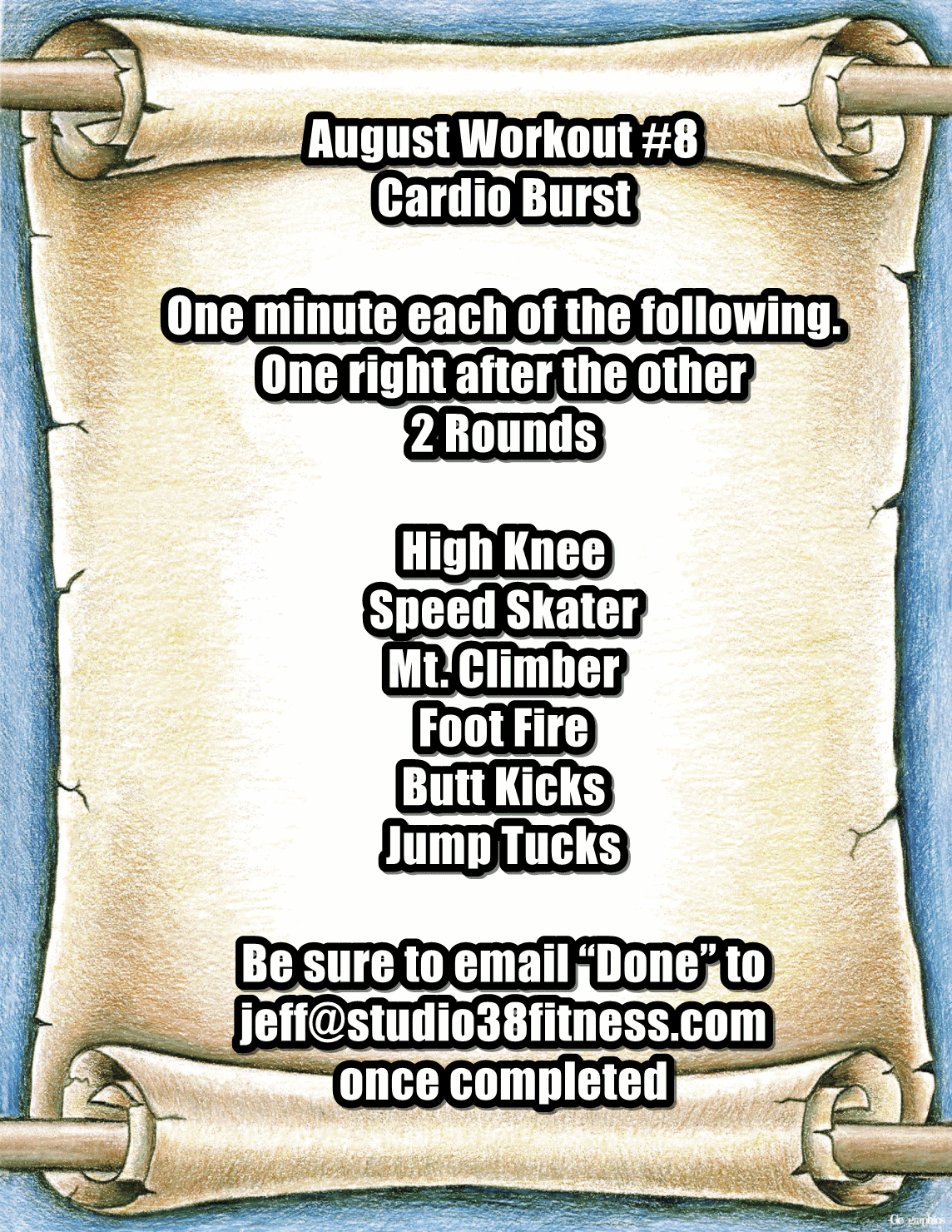 August Workout #8: Cardio Burst – studio 38 fitness