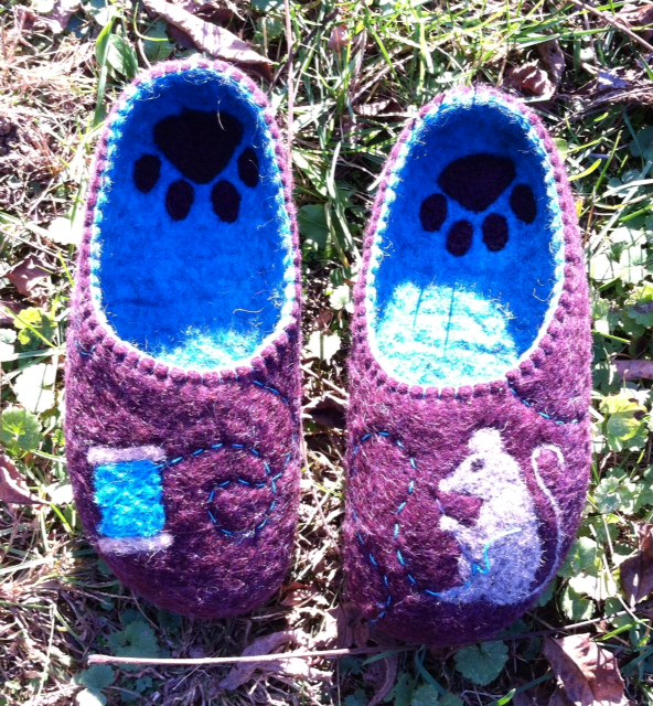 Felted Wool Slippers – Studio E Fiber Arts