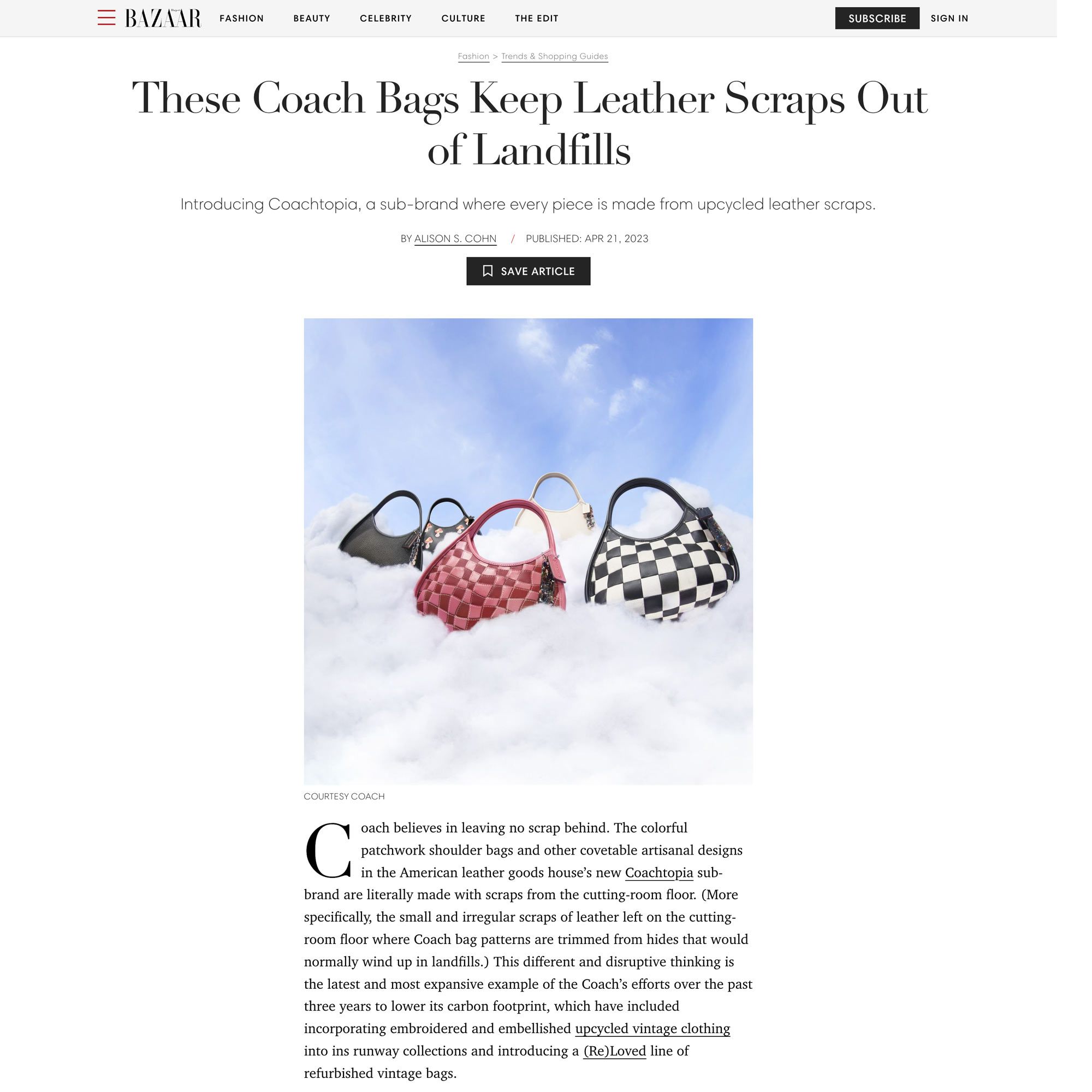 COACH | Sustainable fashion pop-up design: Coachtopia | StudioXAG