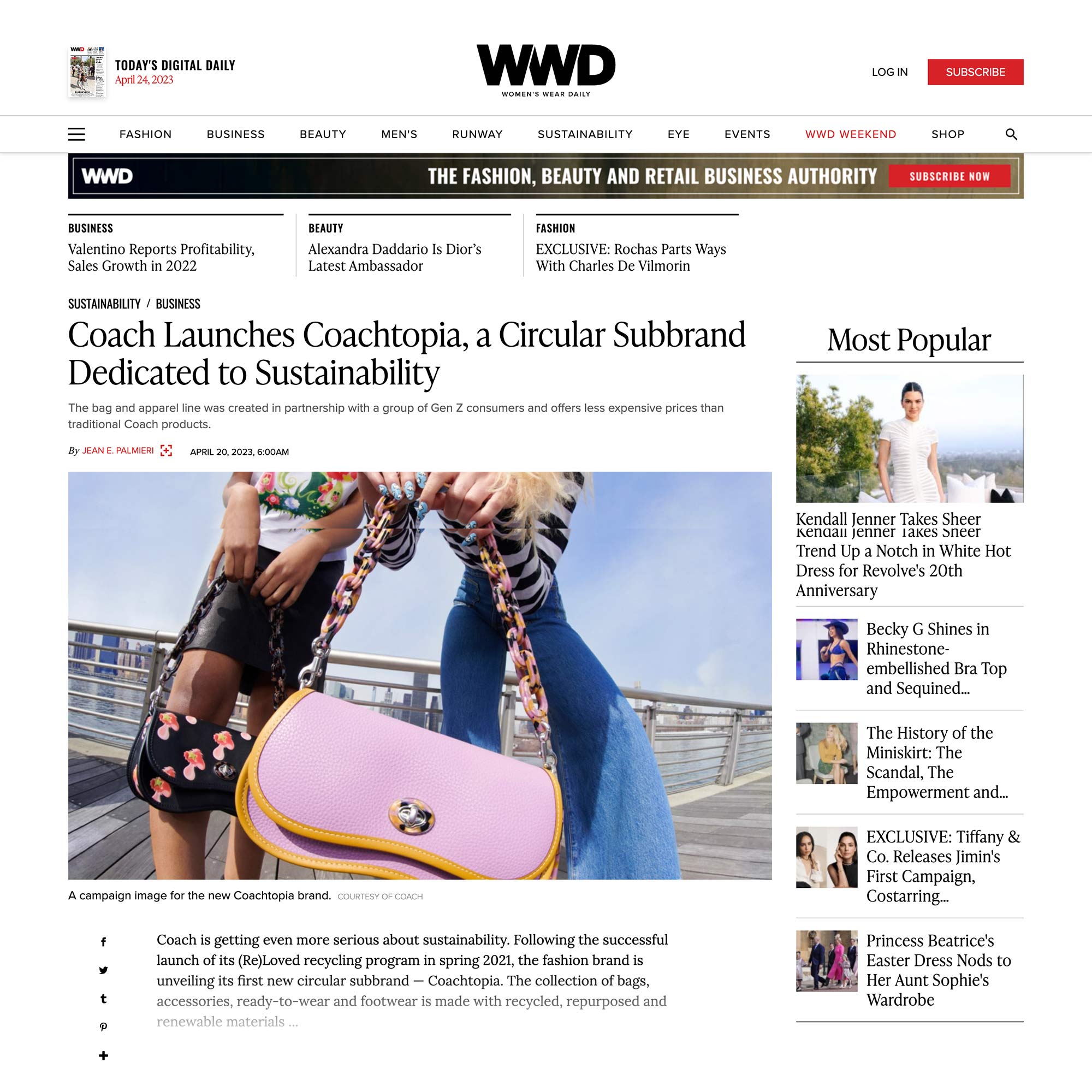 COACH | Sustainable fashion pop-up design: Coachtopia | StudioXAG