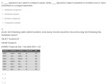 Quiz Worksheet Manipulating Databases With Sql Study