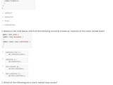Quiz Worksheet Static Class In Java Study