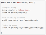 Java Convert String To Byte Array Lesson Study