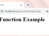 Functions In Php Php Tutorial Study Glance