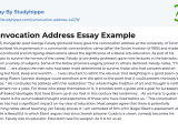 Convocation Address Essay Example Studyhippo