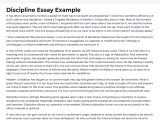 Discipline Essay Example Studyhippo
