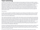Task Switching Essay Example Studyhippo