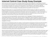 Internal Control Case Study Essay Example Studyhippo