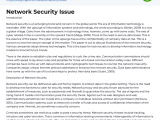 Network Security Issue Essay Example Studyhippo