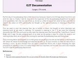 Ojt Documentation Free Essay Example