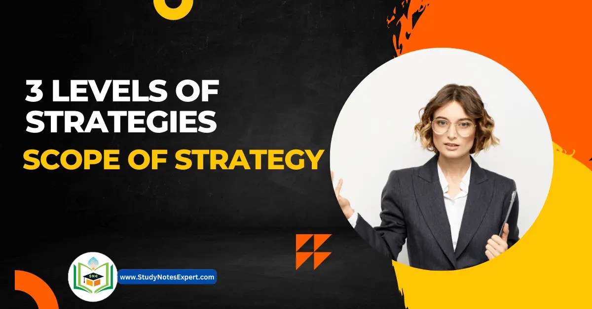 3 Levels of Strategies | Scope of Strategy