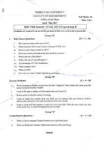 IT 222: Java Programming - II | BIM | Question Bank » STUDY NOTES NEPAL