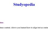Css Text Properties Studyopedia