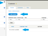 And New Drupal Page Studyopedia