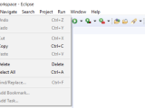 Eclipse Edit Menu Studyopedia