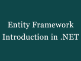 Entity Framework Introduction In Net Studysection Blog