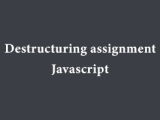 Destructuring Assignment Javascript Studysection Blog