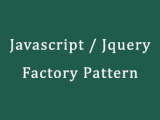 Javascript Jquery Factory Pattern Studysection Blog