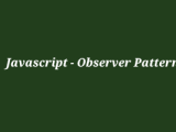 Javascript Observer Pattern Studysection Blog