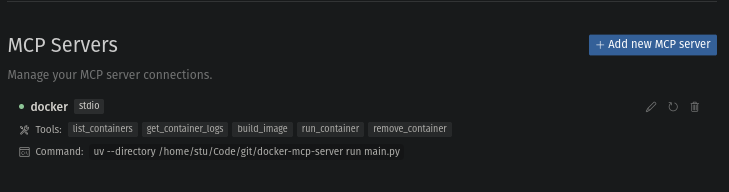 Creating A Docker Mcp Server In Python Stugendron