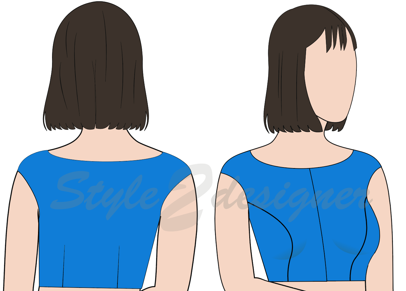 Drop Shoulder Blouse PDF Pattern Download | Style2Designer