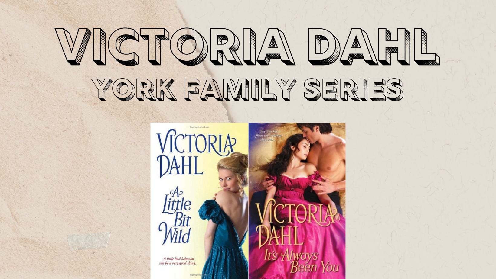 York Family Series by Victoria Dahl / Historical Romance Book Series ...