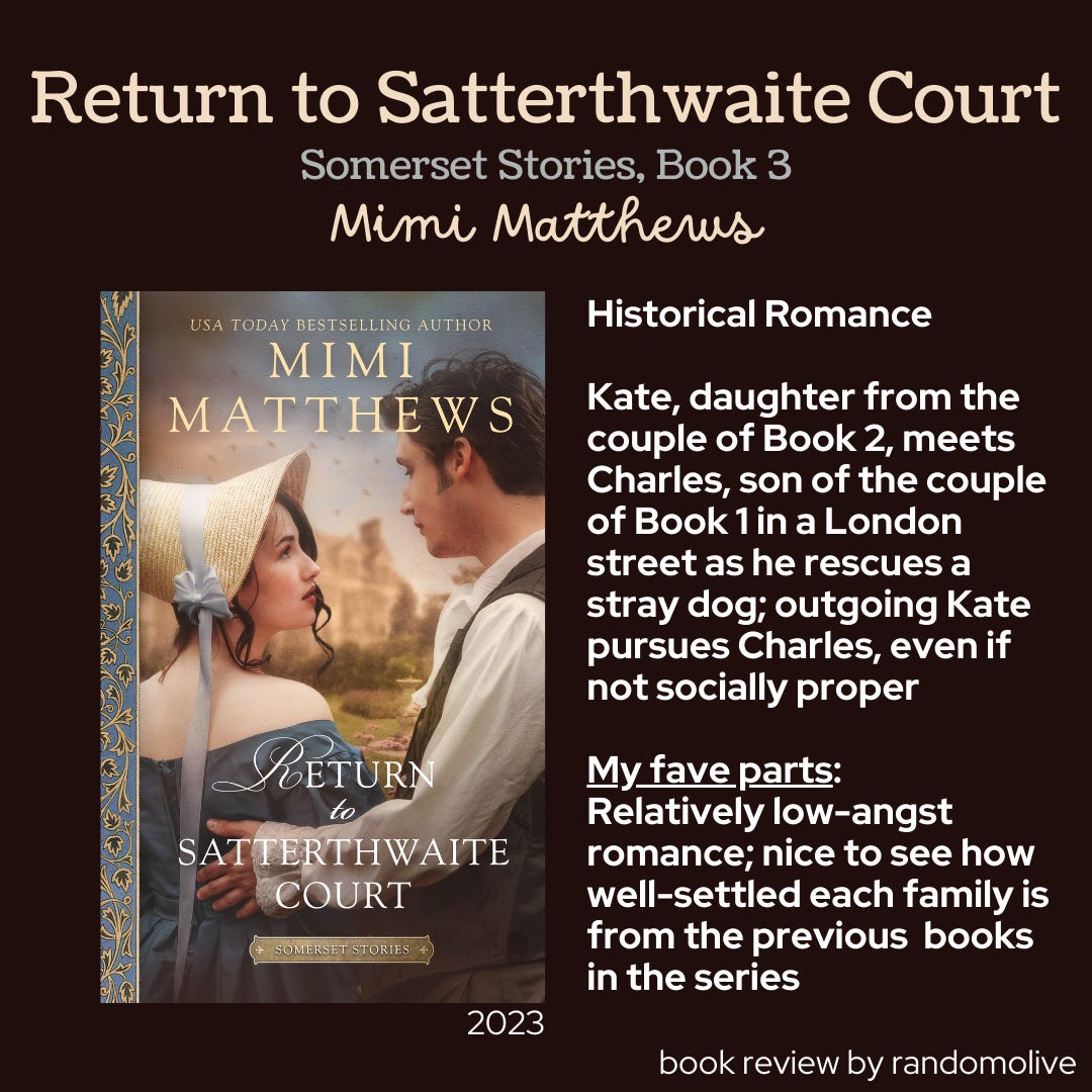 Somerset Stories Series by Mimi Matthews | Random Olive