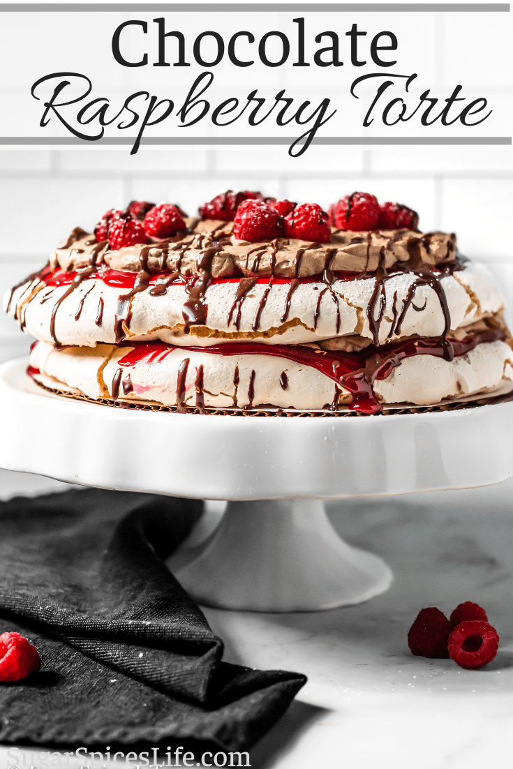 Chocolate Raspberry Torte Recipe - Sugar Spices Life