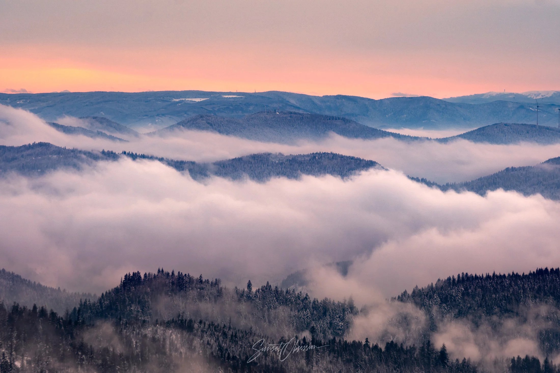 Beautiful Places to Enjoy Winter in the Northern Black Forest - Sunset ...