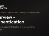 Overview Authentication Next Js Documentation Supastarter Saas