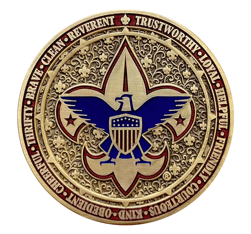 Eagle Scout Challenge Coin - Super ChallengeCoins