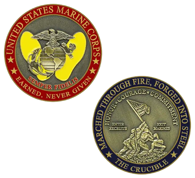 USMC Challenge Coins | Design your own coins now!