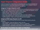 Super Dispatch Integrations Guide Super Dispatch