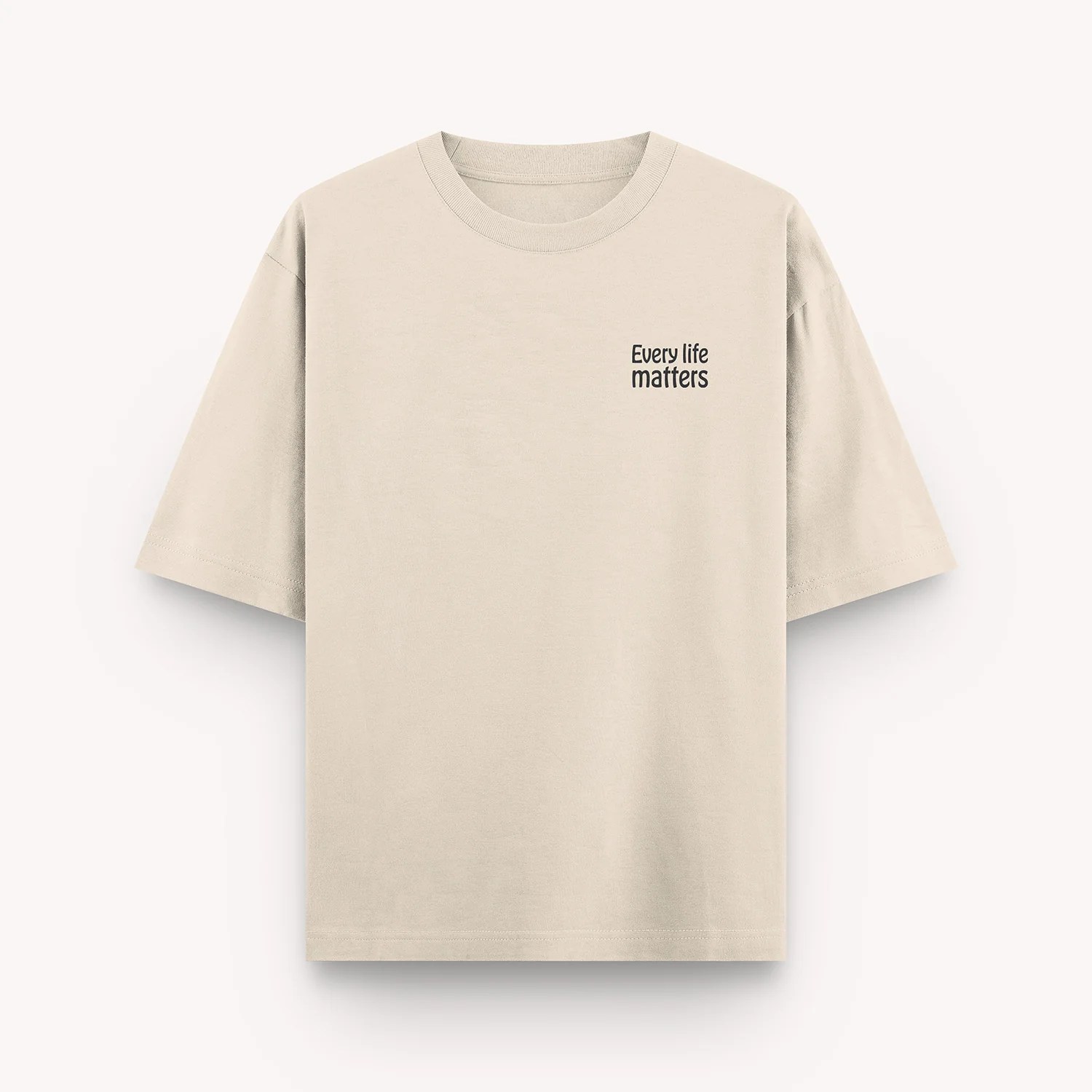 Buy The Pack Every Life Matters Oversized T Shirt For Men And Women