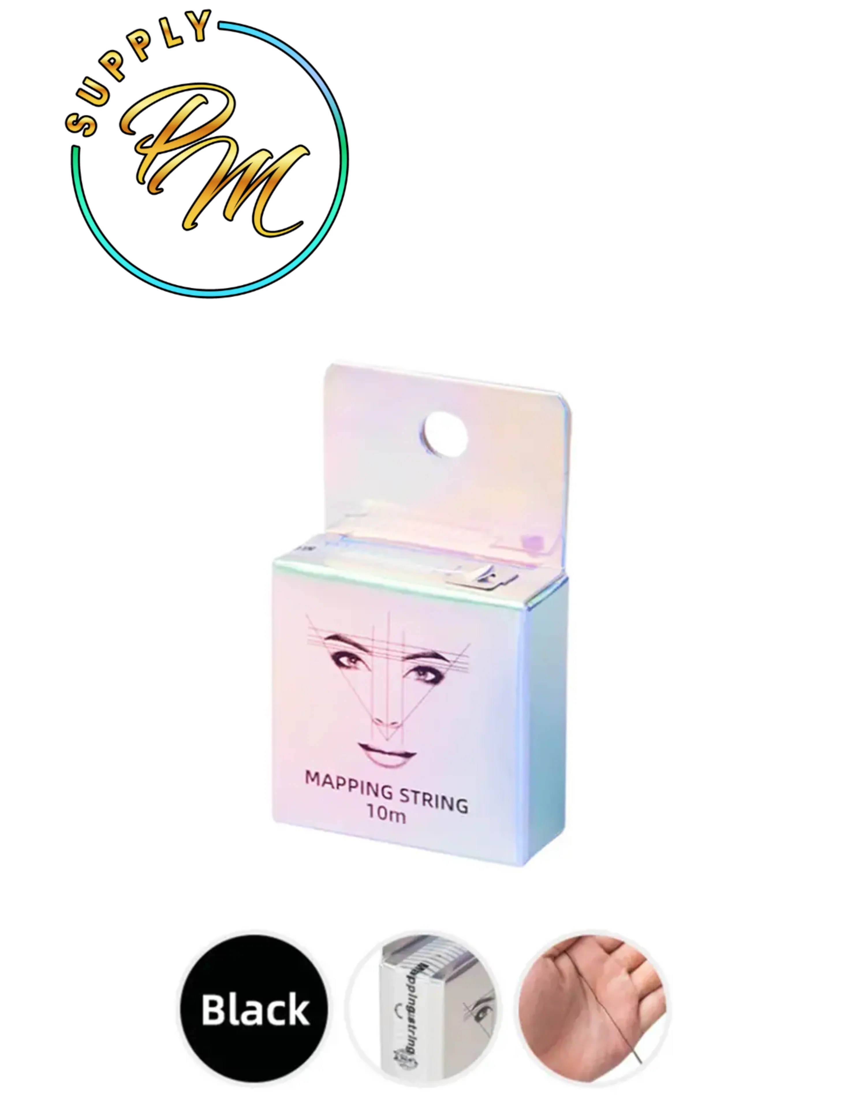 10m Pre Inked Eyebrow Mapping String Supplypm