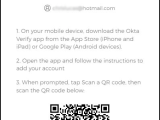 Setup Okta Verify Mfa For Your Originals Access Account Qr Code