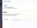 Pro Client Notes Cronometer