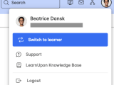 Navigating Learnupon Switch To Learner View Knowledge Base