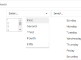 Employee Record Working Hours And Dates Section