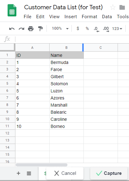 Utilize Customer Data on Google Sheets as Choices – Questetra Support