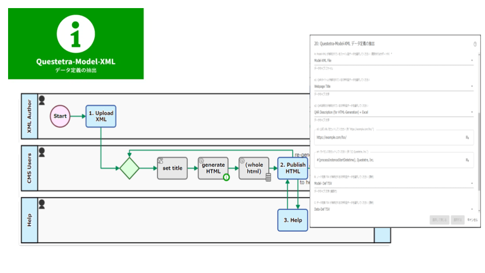 Questetra-Model-XML データ定義の抽出 – Questetra Support