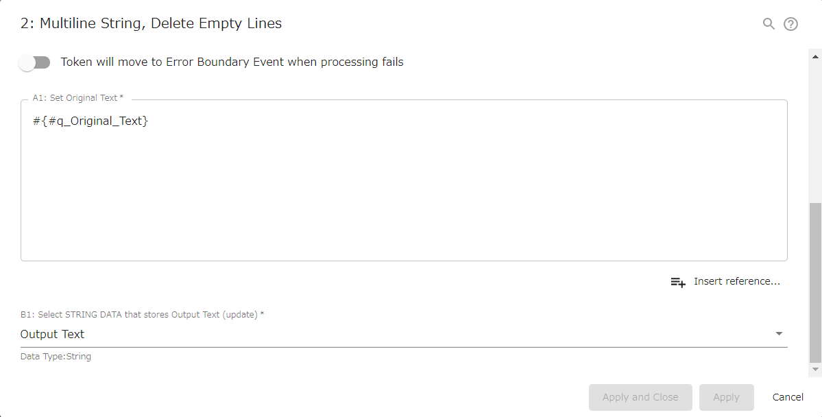 Multiline String Delete Empty Lines Questetra Support